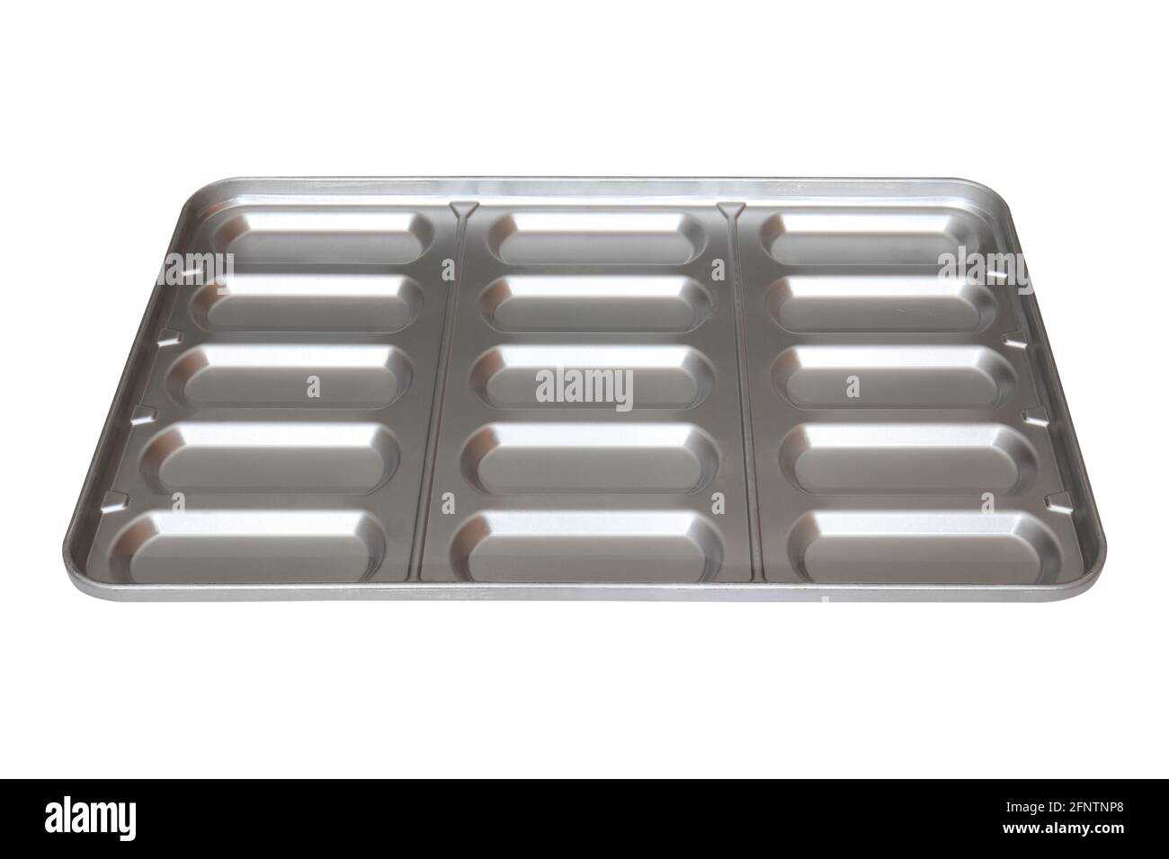Empty metal baking tray isolated on white Stock Photo - Alamy