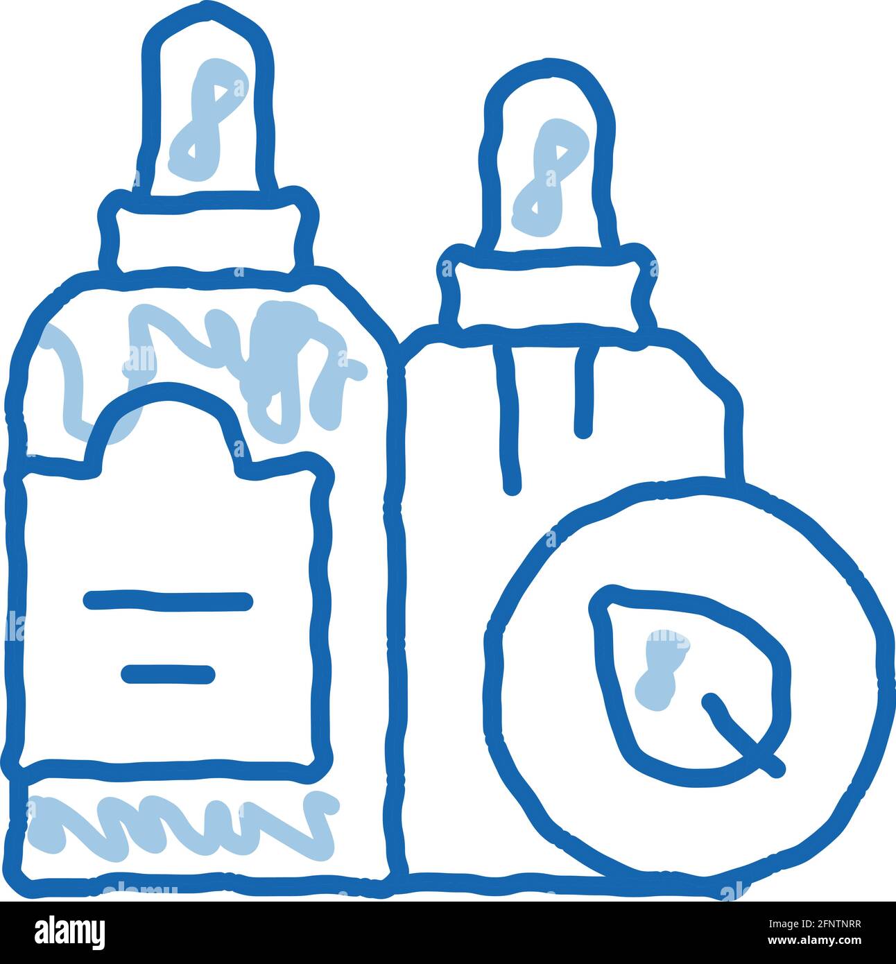 Hand drawn healthcare bottles hi-res stock photography and images - Alamy