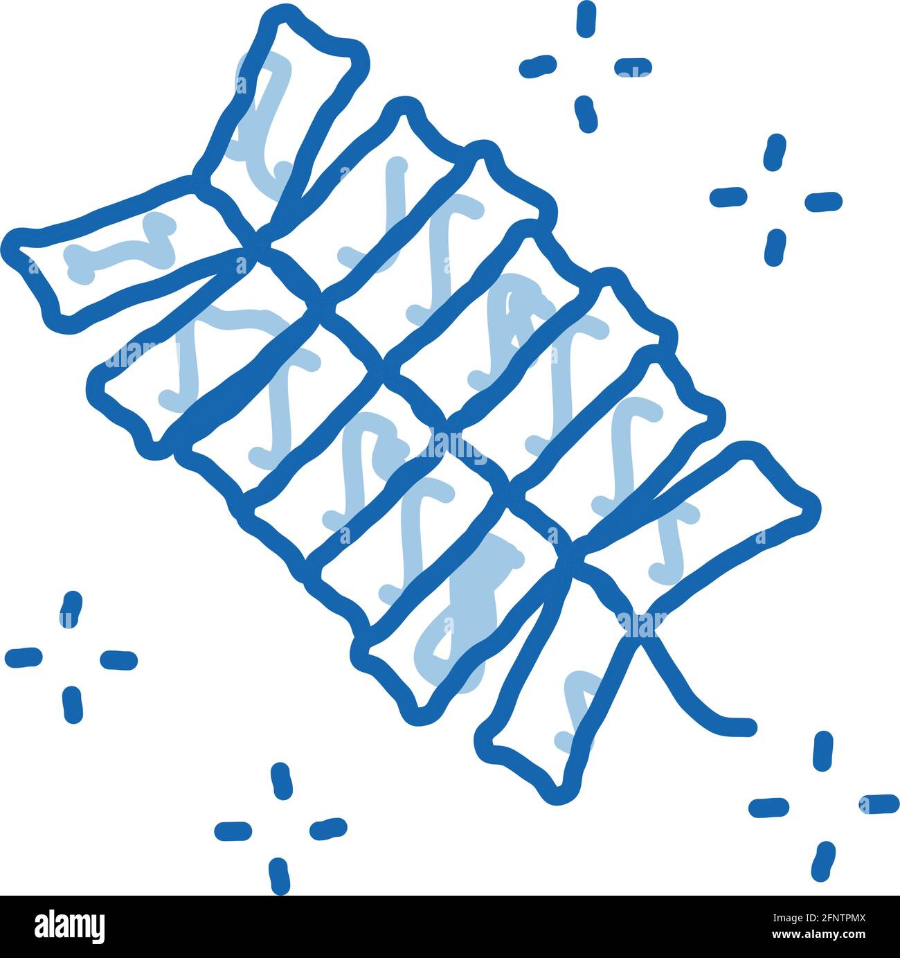 lighted cracker doodle icon hand drawn illustration Stock Vector Image ...