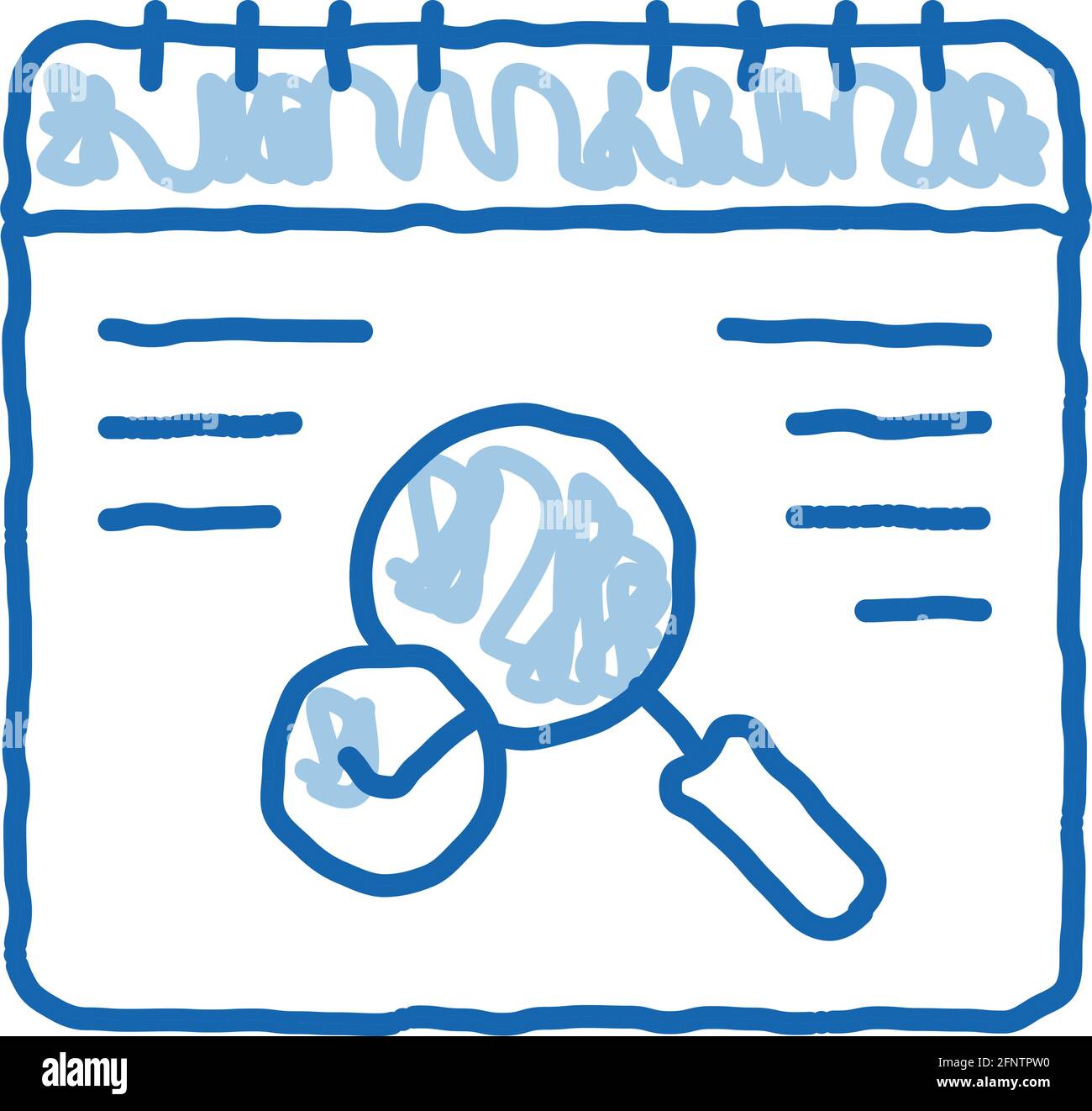 no error detection doodle icon hand drawn illustration Stock Vector ...