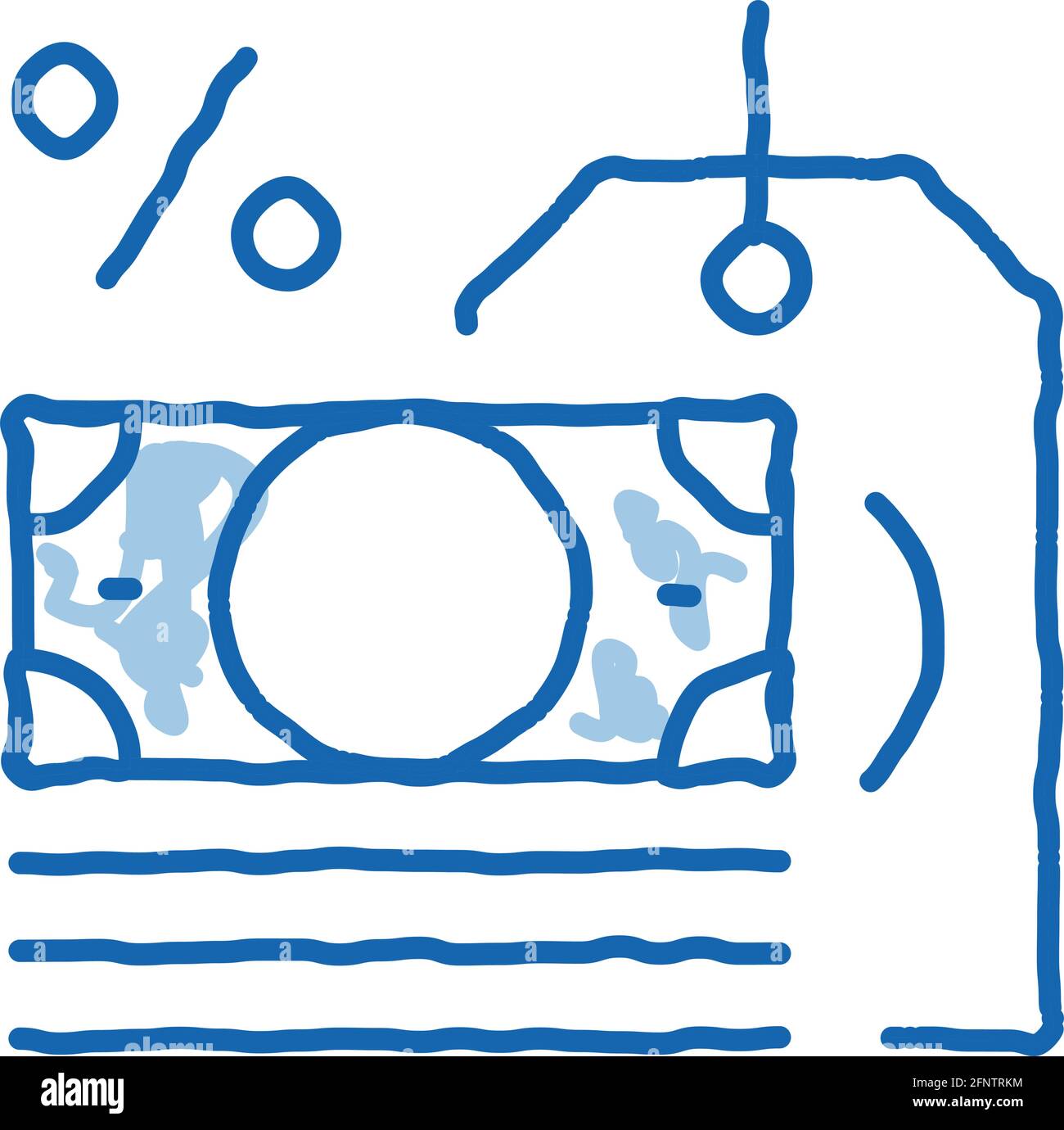 interest is money doodle icon hand drawn illustration Stock Vector ...