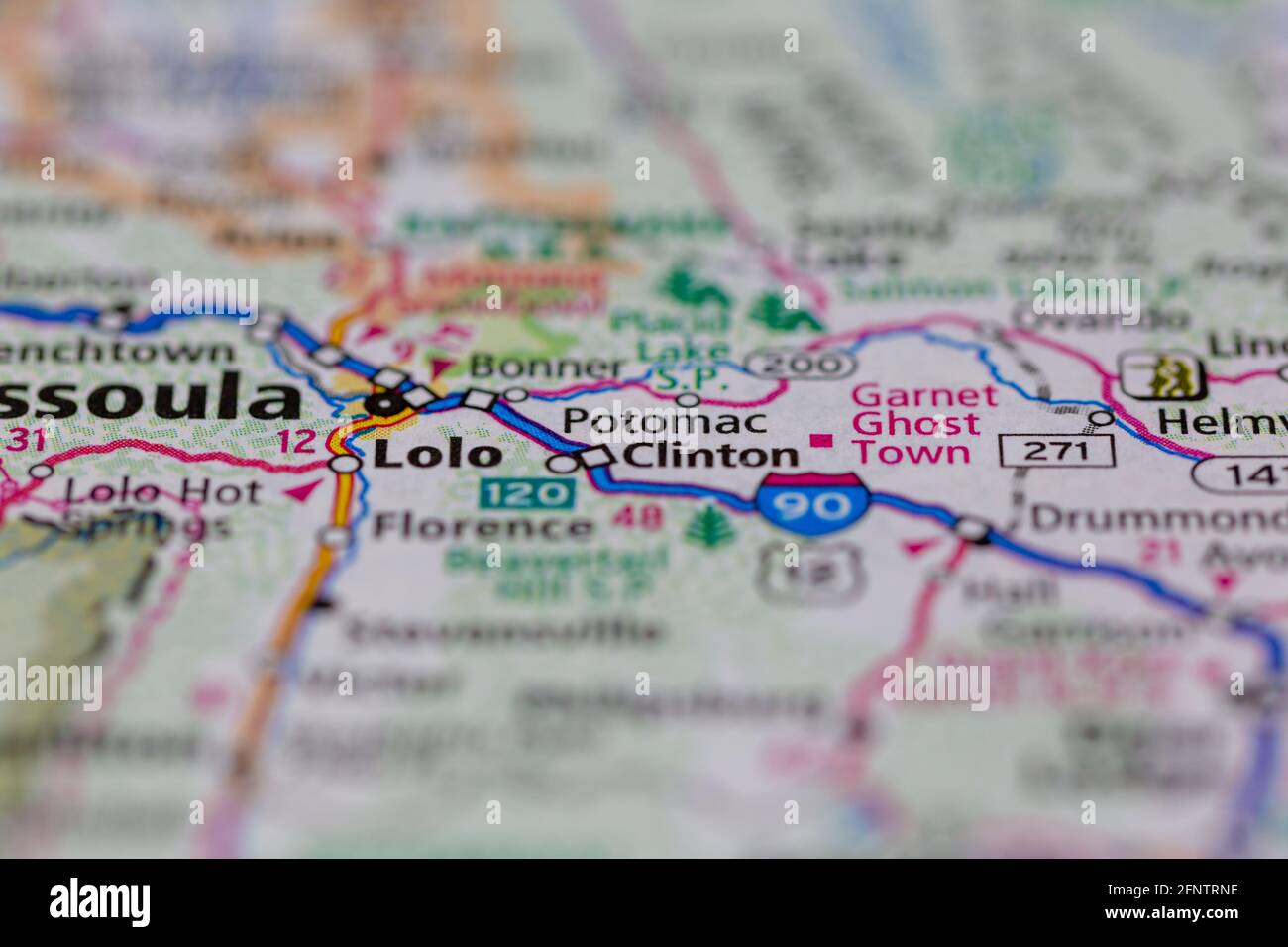 Potomac montana map hi-res stock photography and images - Alamy