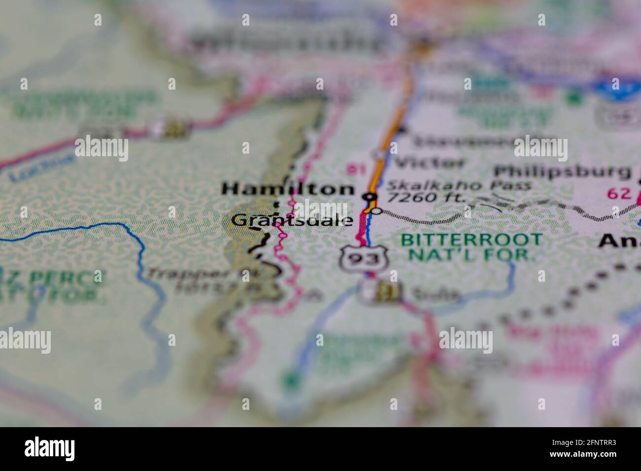 Map of grantsdale hi-res stock photography and images - Alamy