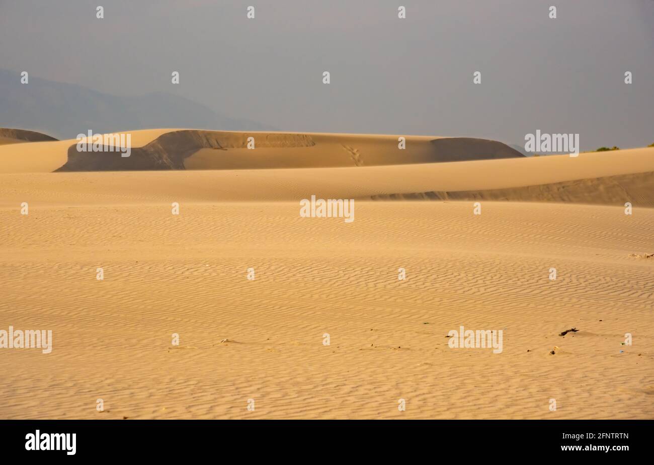 Desert Background Landscape with sand waves Stock Photo - Alamy