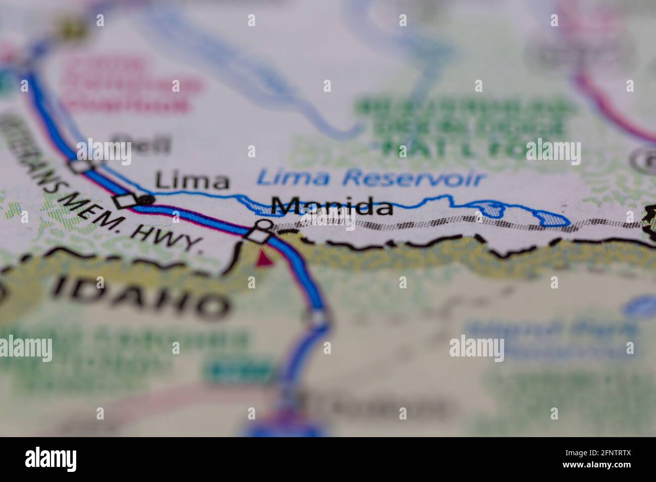 Map of monida hi-res stock photography and images - Alamy