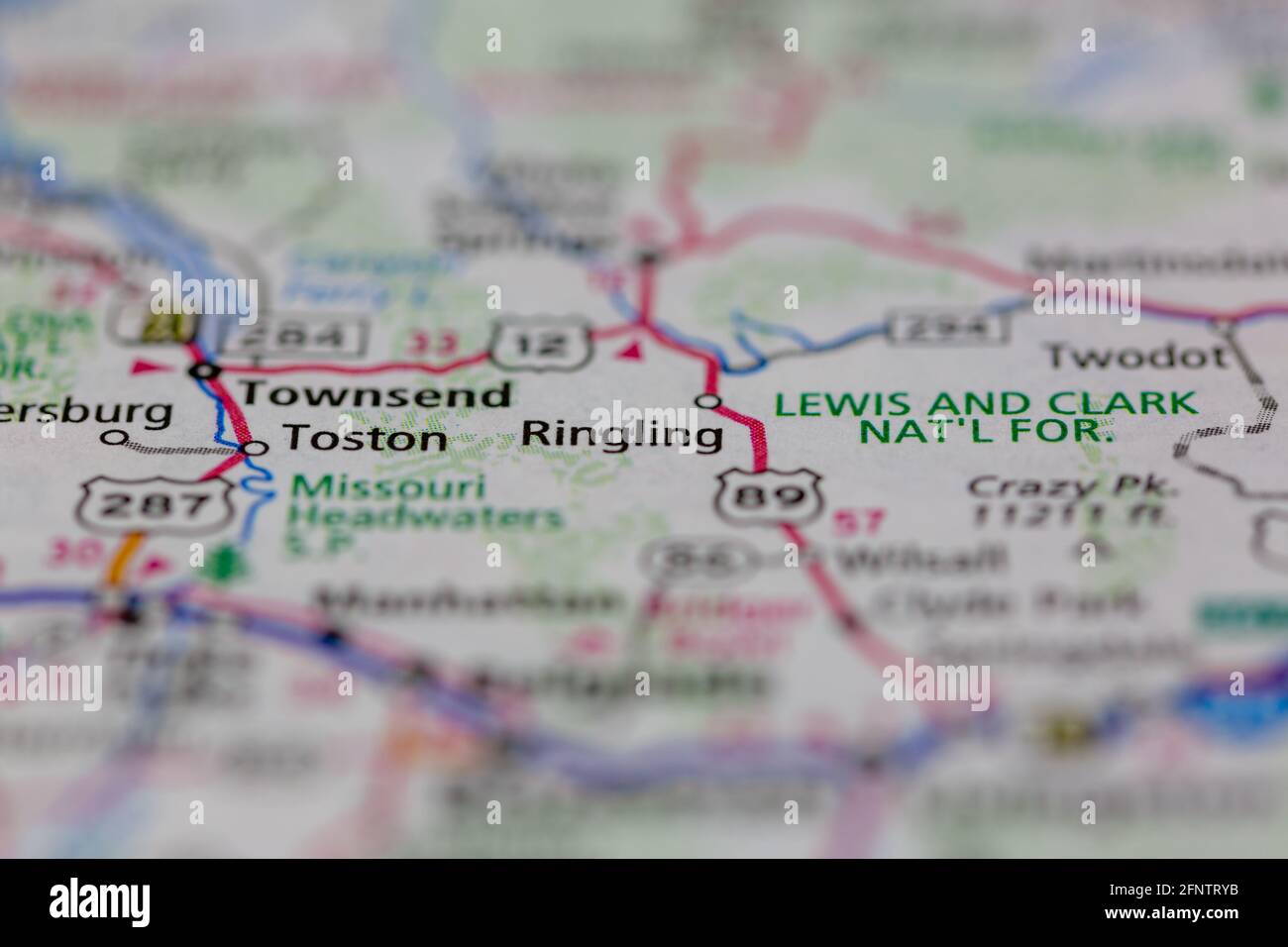 Ringling montana map hi-res stock photography and images - Alamy