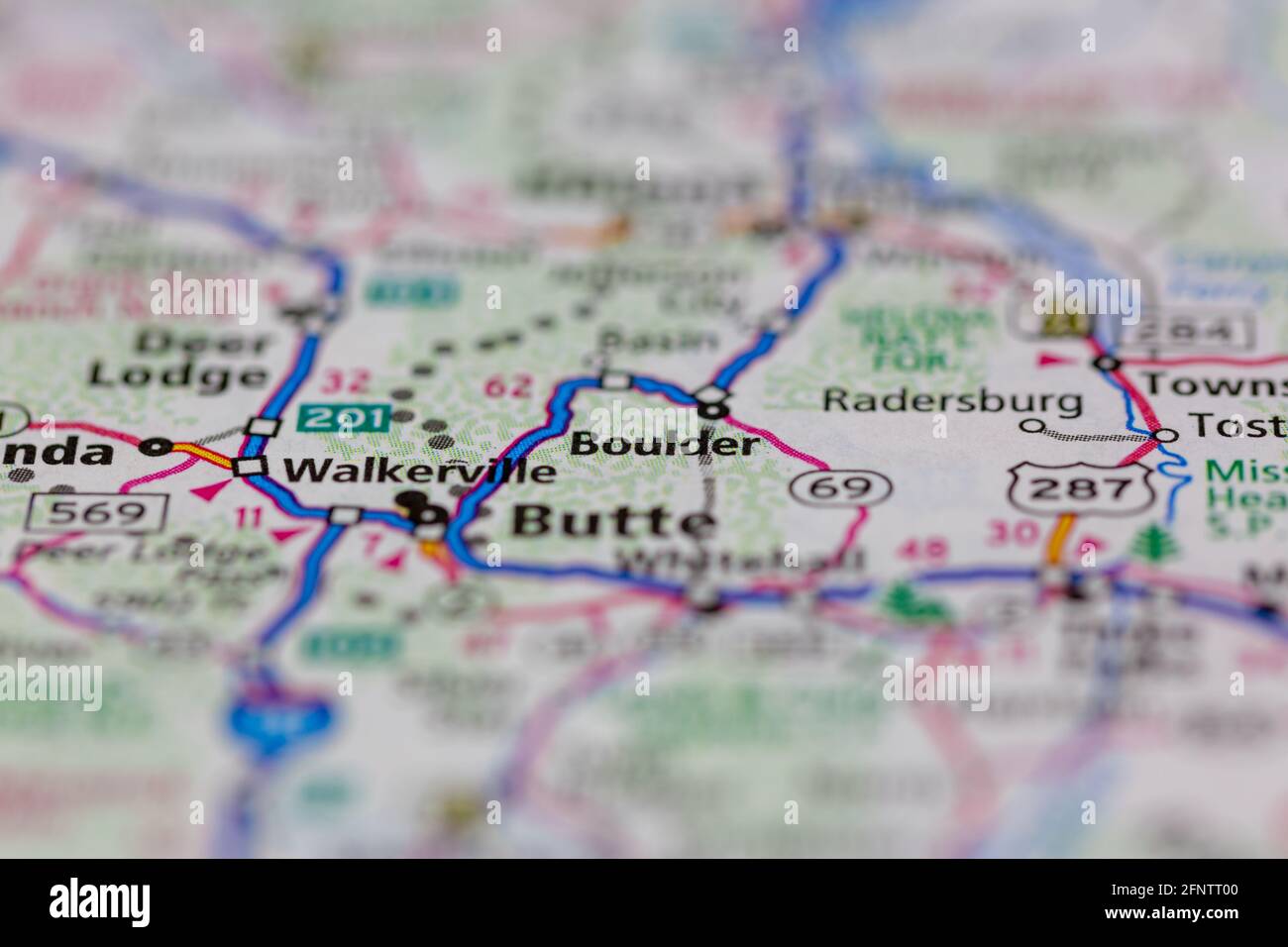 Map of boulder montana hi-res stock photography and images - Alamy