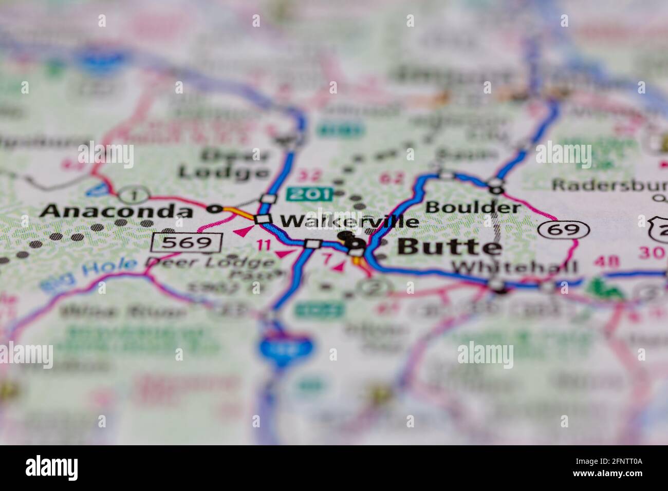 Walkerville montana map hi-res stock photography and images - Alamy