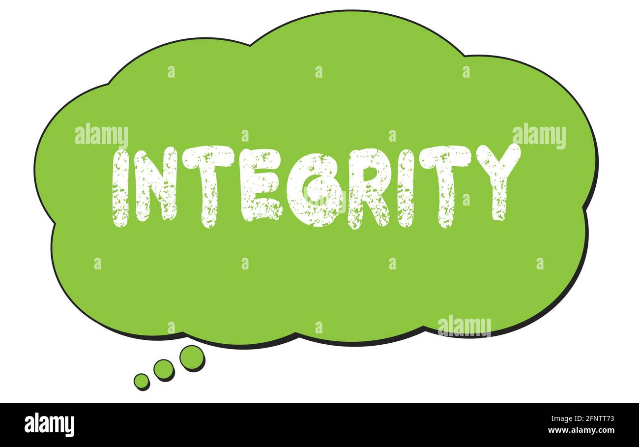 Integrity speech bubble hi-res stock photography and images - Alamy