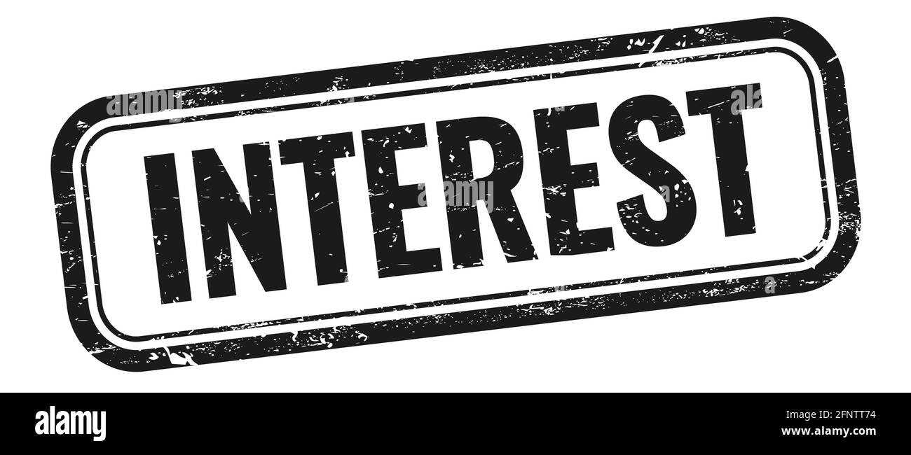 Interest text on black hi-res stock photography and images - Alamy