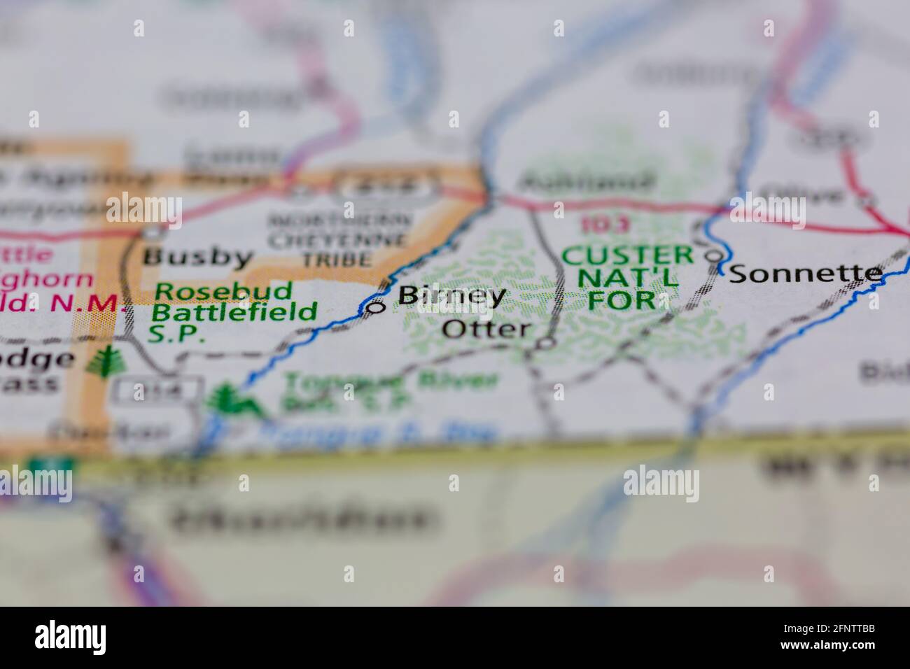 Map of birney hi-res stock photography and images - Alamy