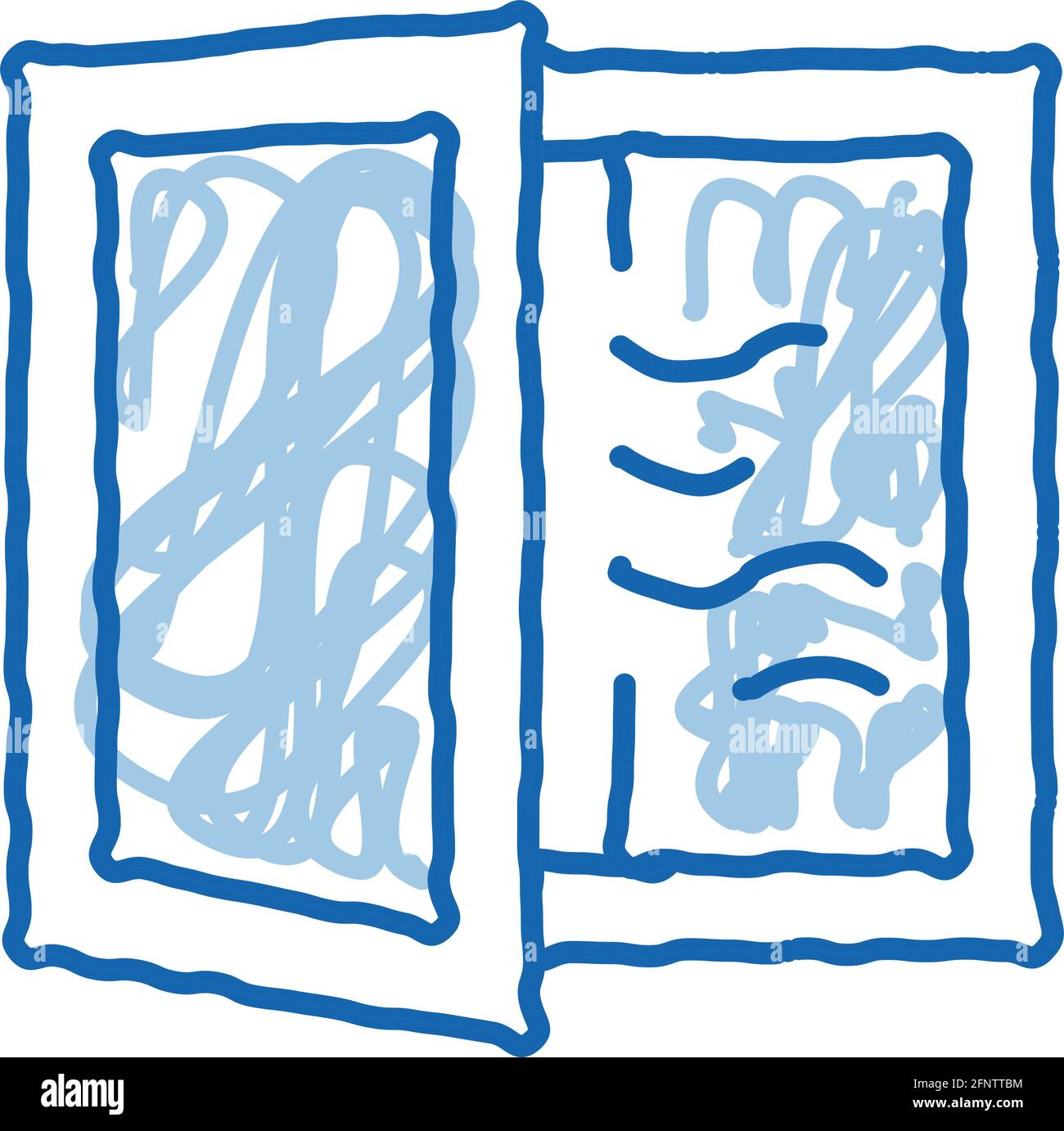 draft in window doodle icon hand drawn illustration Stock Vector Image ...