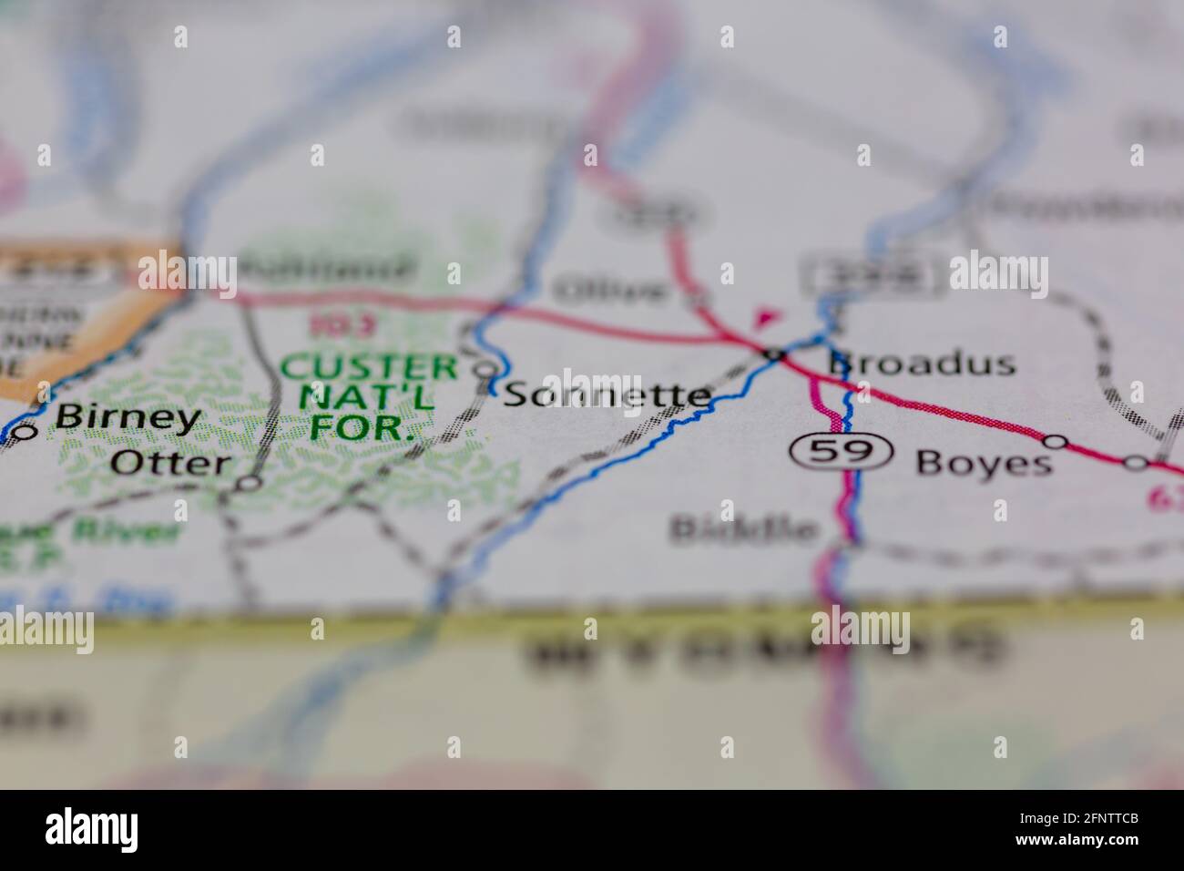 Map of sonnette hi-res stock photography and images - Alamy