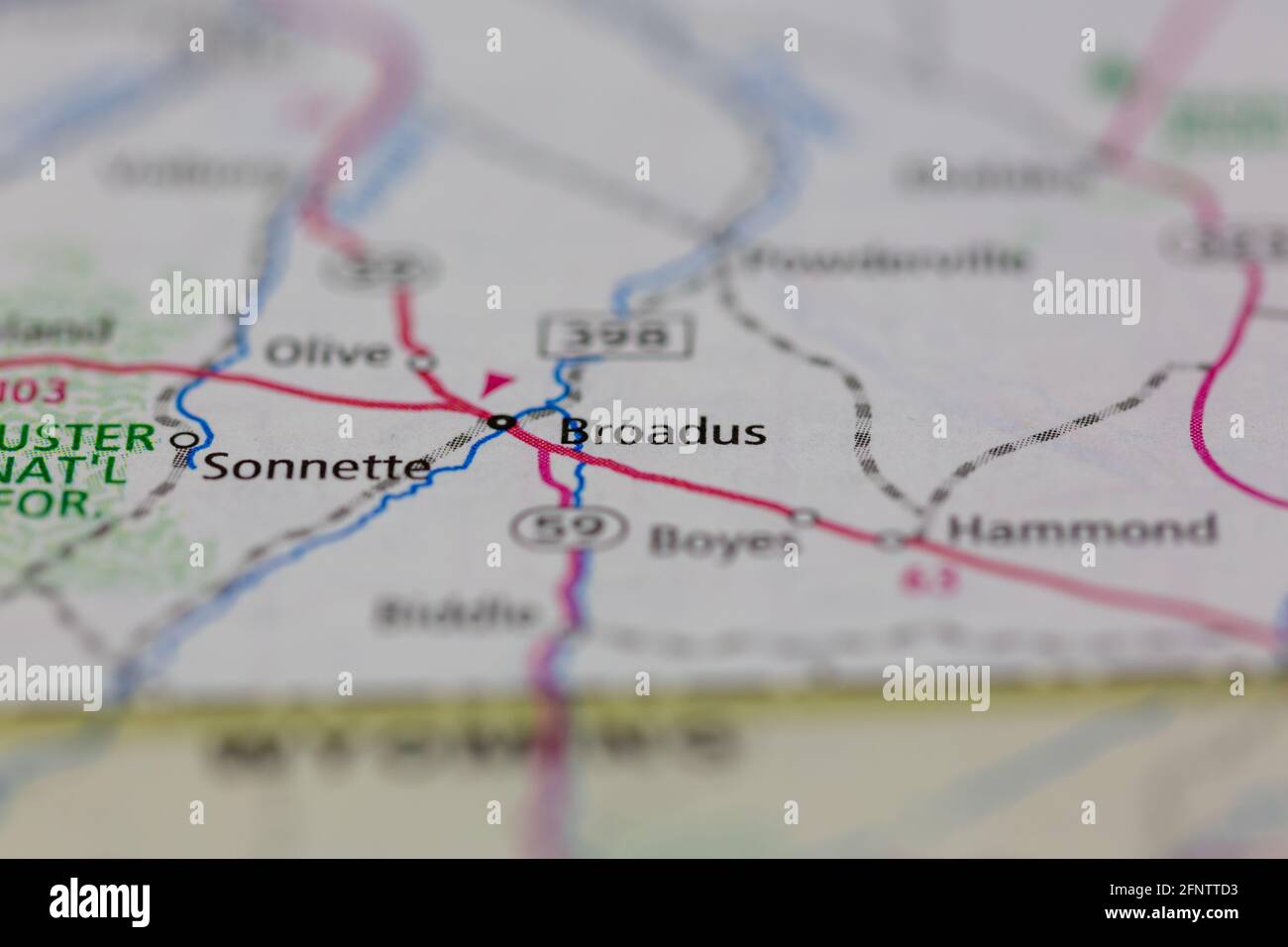 Broadus map hi-res stock photography and images - Alamy