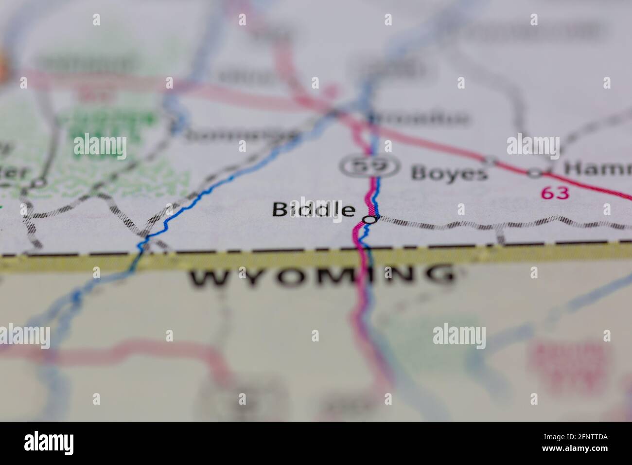 Biddle on a map hi-res stock photography and images - Alamy