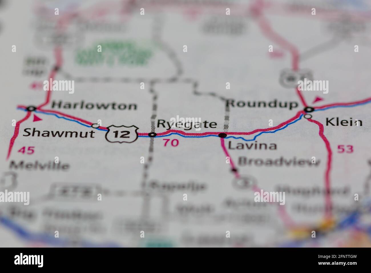 Map of ryegate hi-res stock photography and images - Alamy