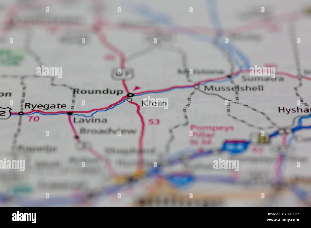 Map of klein montana hi-res stock photography and images - Alamy