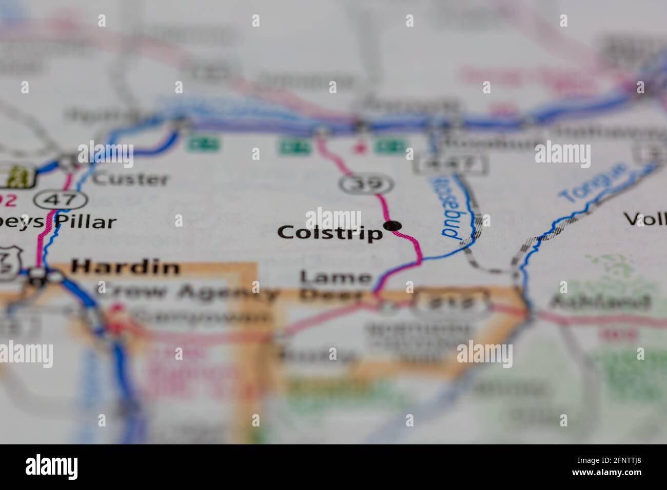 Colstrip map hi-res stock photography and images - Alamy