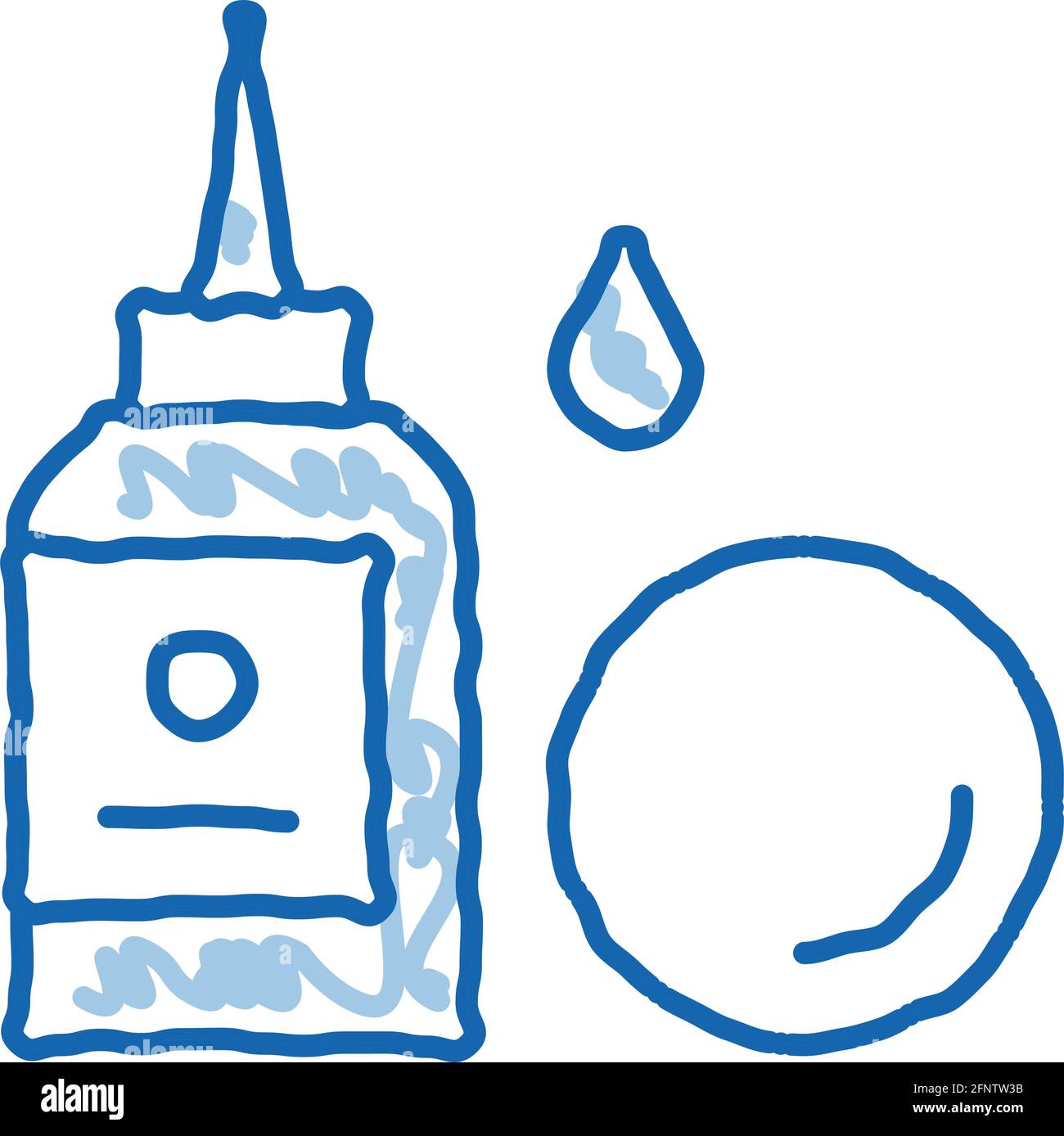 eye drops doodle icon hand drawn illustration Stock Vector Image & Art ...