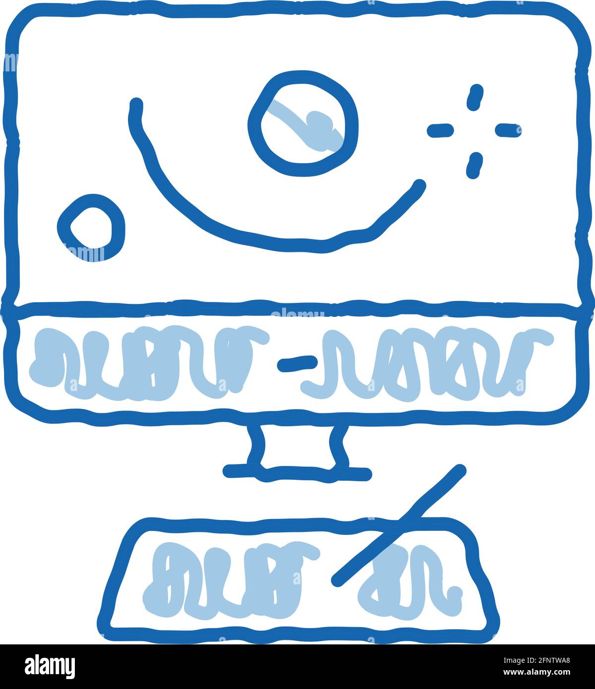 motion projection in action doodle icon hand drawn illustration Stock ...