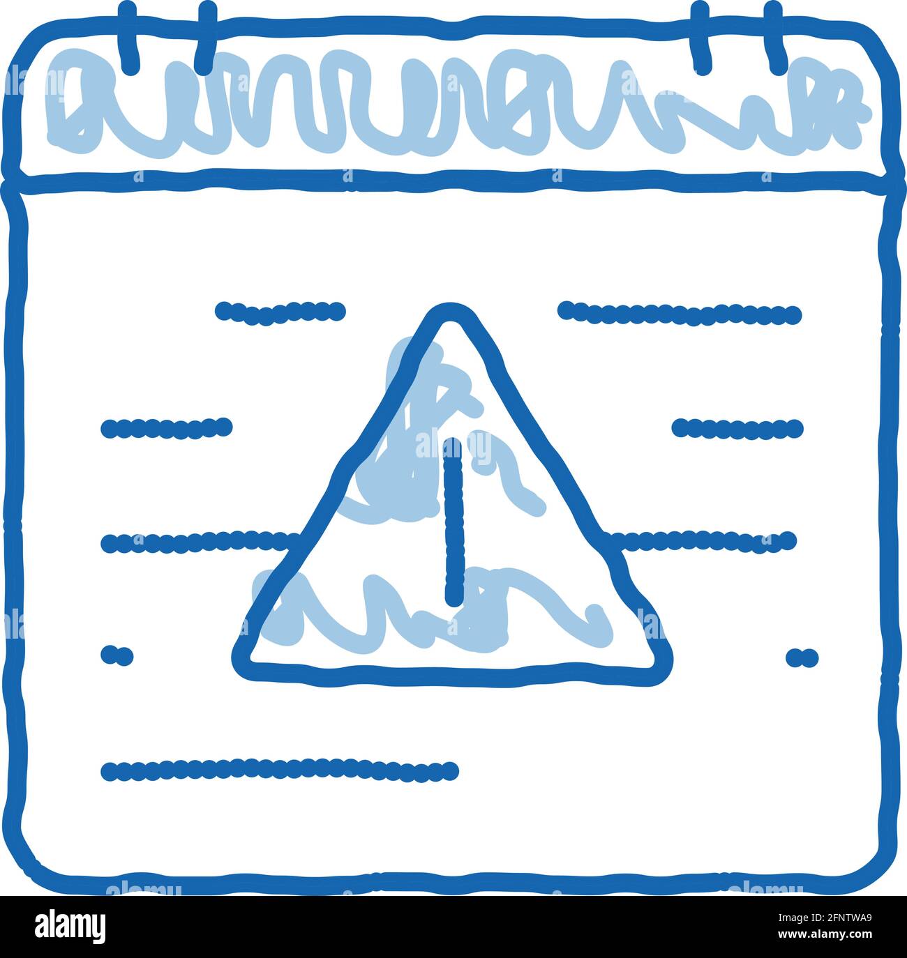 last work month on calendar doodle icon hand drawn illustration Stock ...