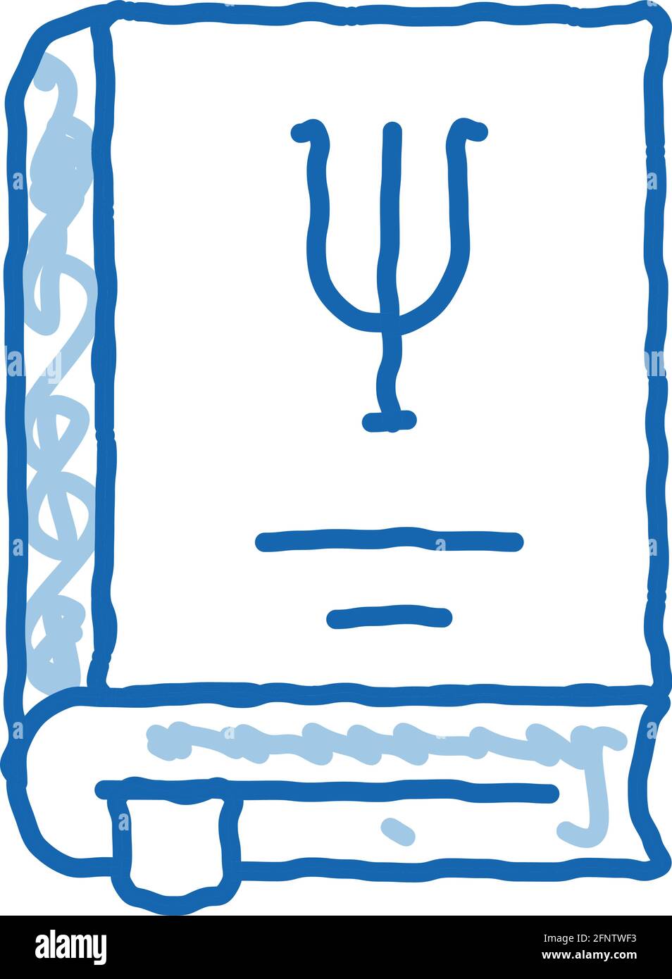 psychology book doodle icon hand drawn illustration Stock Vector Image ...