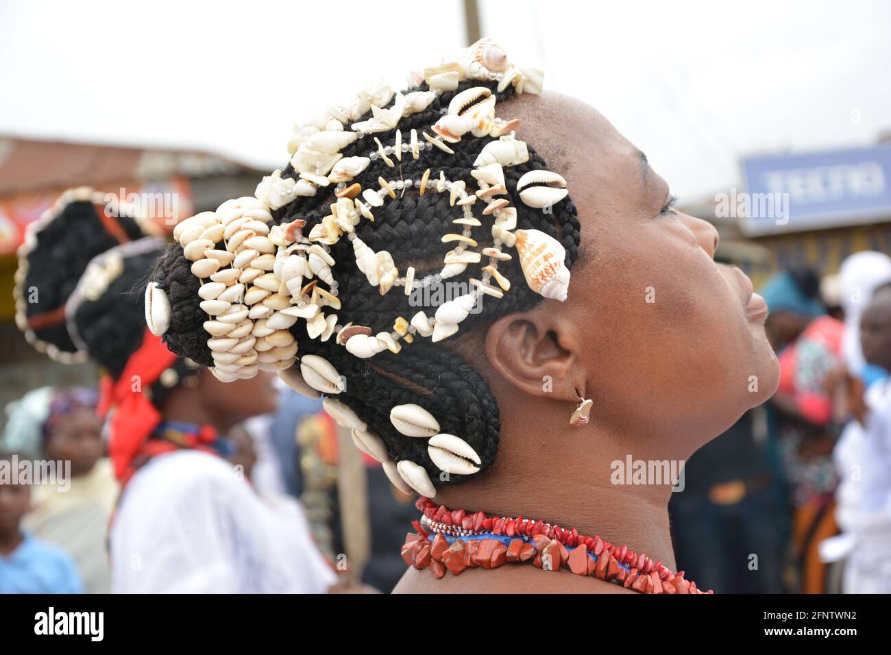 Osun Osogbo Ornamentation: A head of cowries and sea shells, a neck of ...