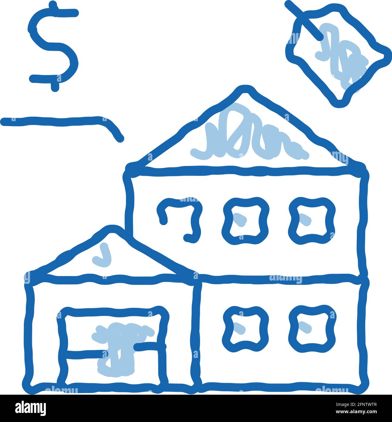 auction house doodle icon hand drawn illustration Stock Vector Image ...