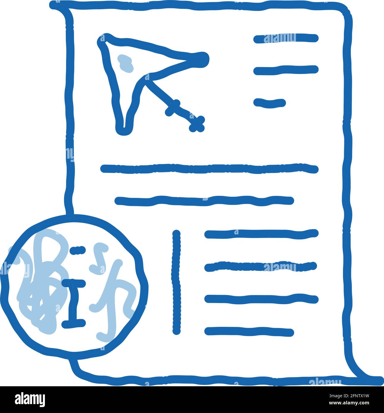 information sheet about kite doodle icon hand drawn illustration Stock ...