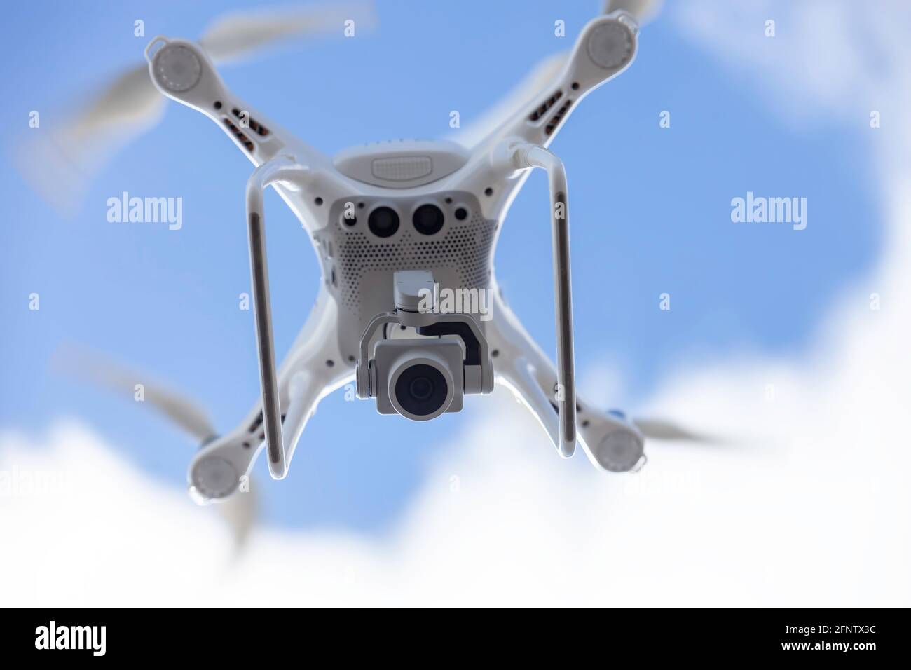 Unmanned modern drone, wide application of drones.-Recording of hard-to ...