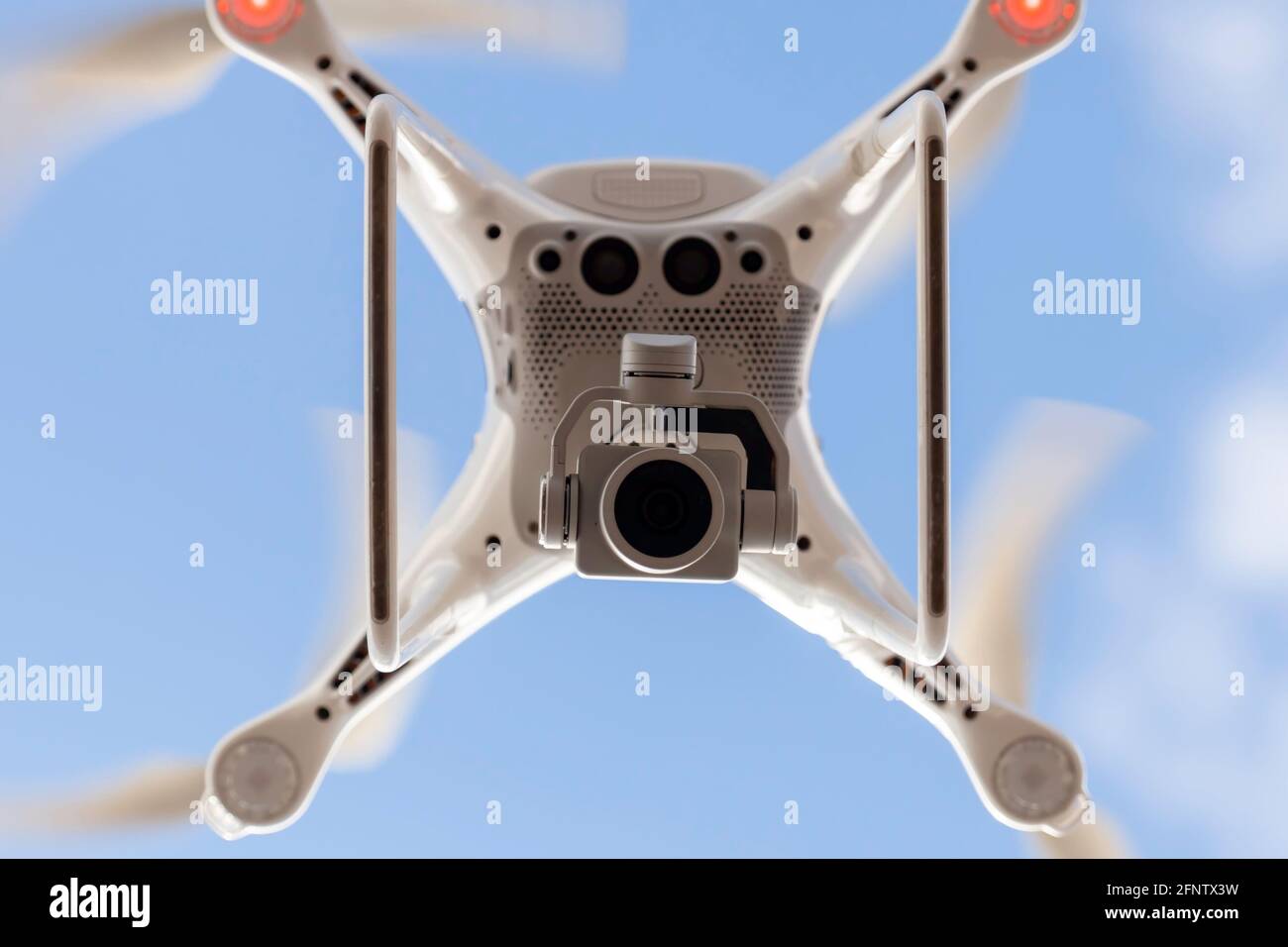 Unmanned modern drone, wide application of drones.-Recording of hard-to ...