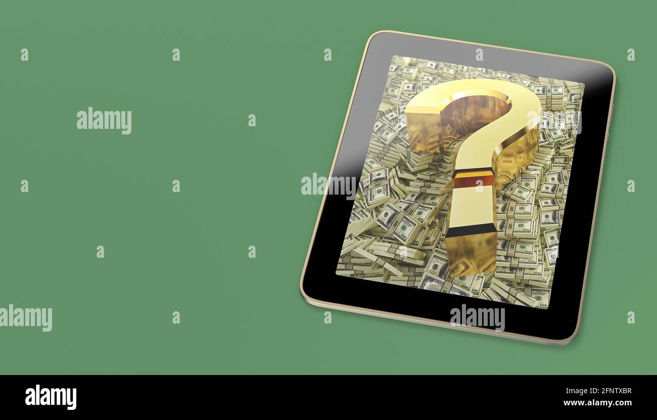 Money question mark hi-res stock photography and images - Alamy