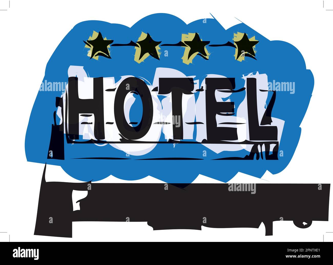 Typical Hotel sign, vector illustration Stock Vector Image & Art - Alamy