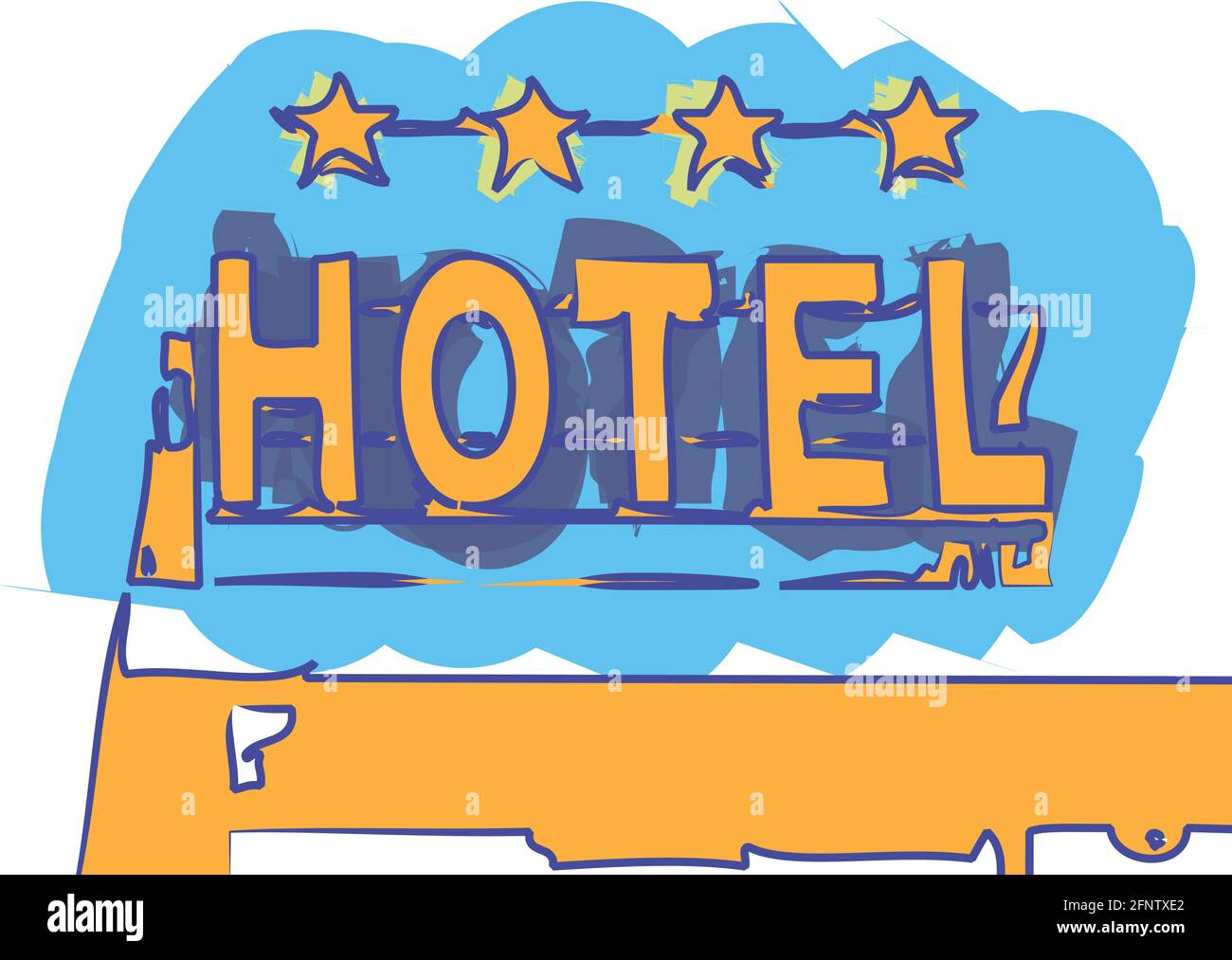 Typical Hotel sign, vector illustration Stock Vector Image & Art - Alamy