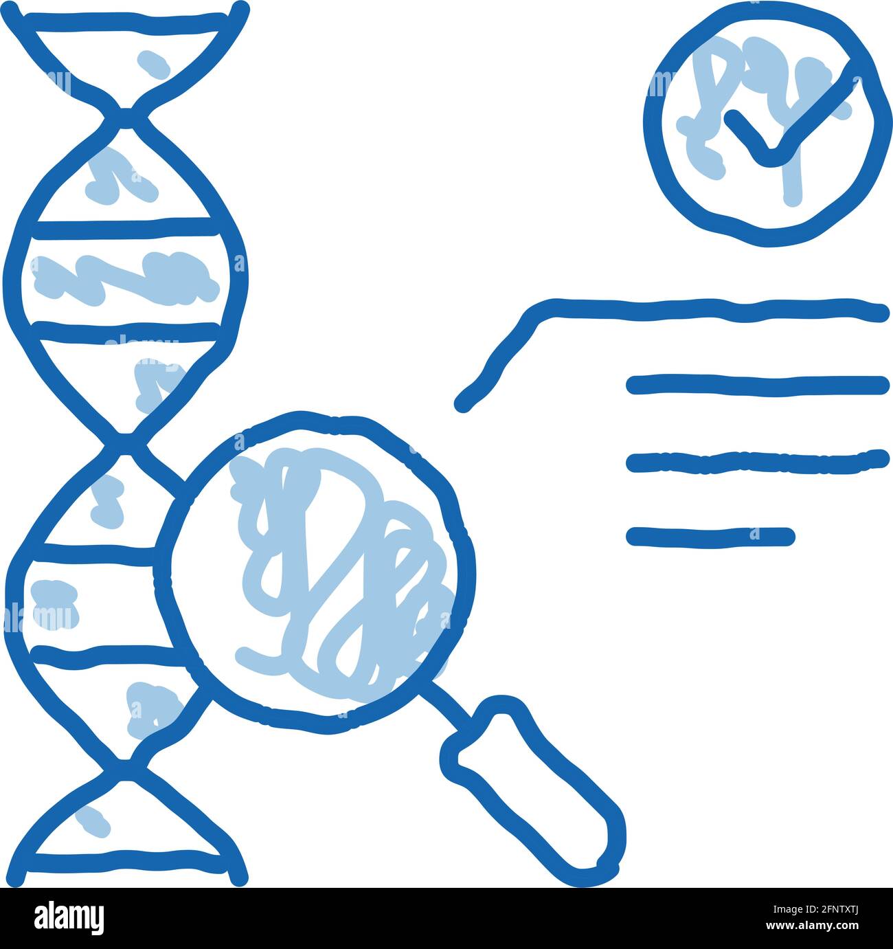 blood dna test doodle icon hand drawn illustration Stock Vector Image ...