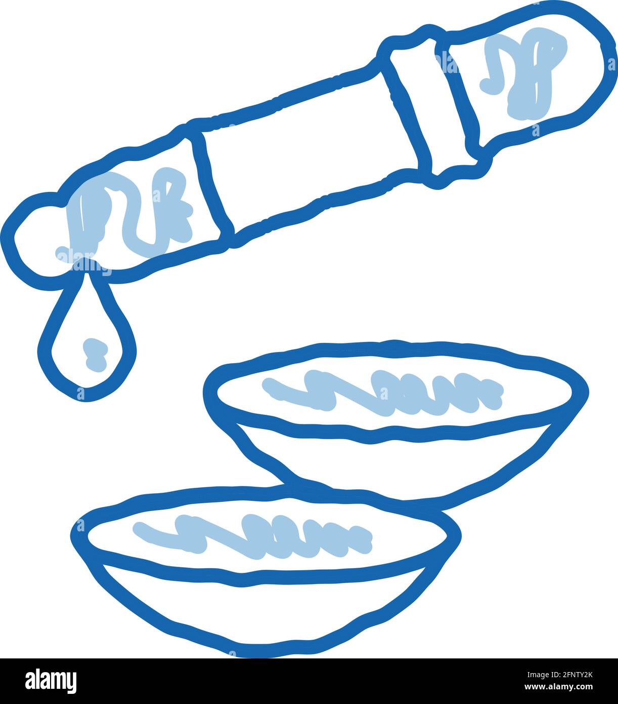 lens dropper liquid doodle icon hand drawn illustration Stock Vector ...
