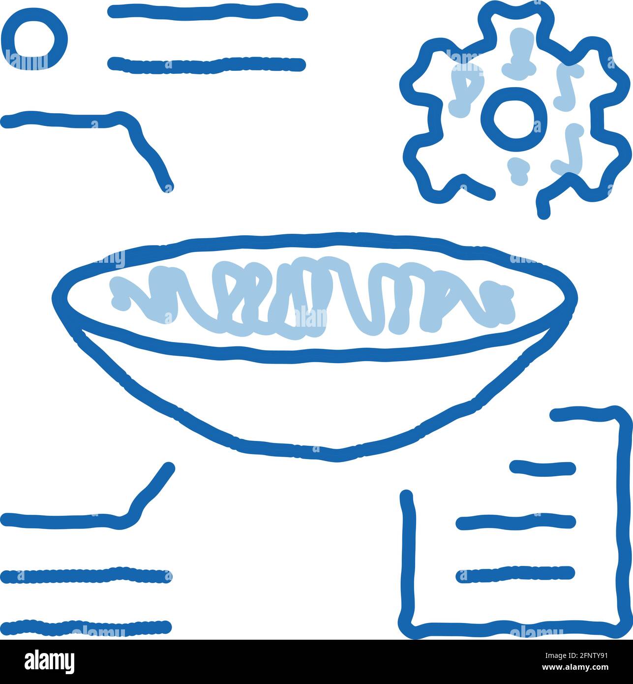 parsing lens research doodle icon hand drawn illustration Stock Vector ...