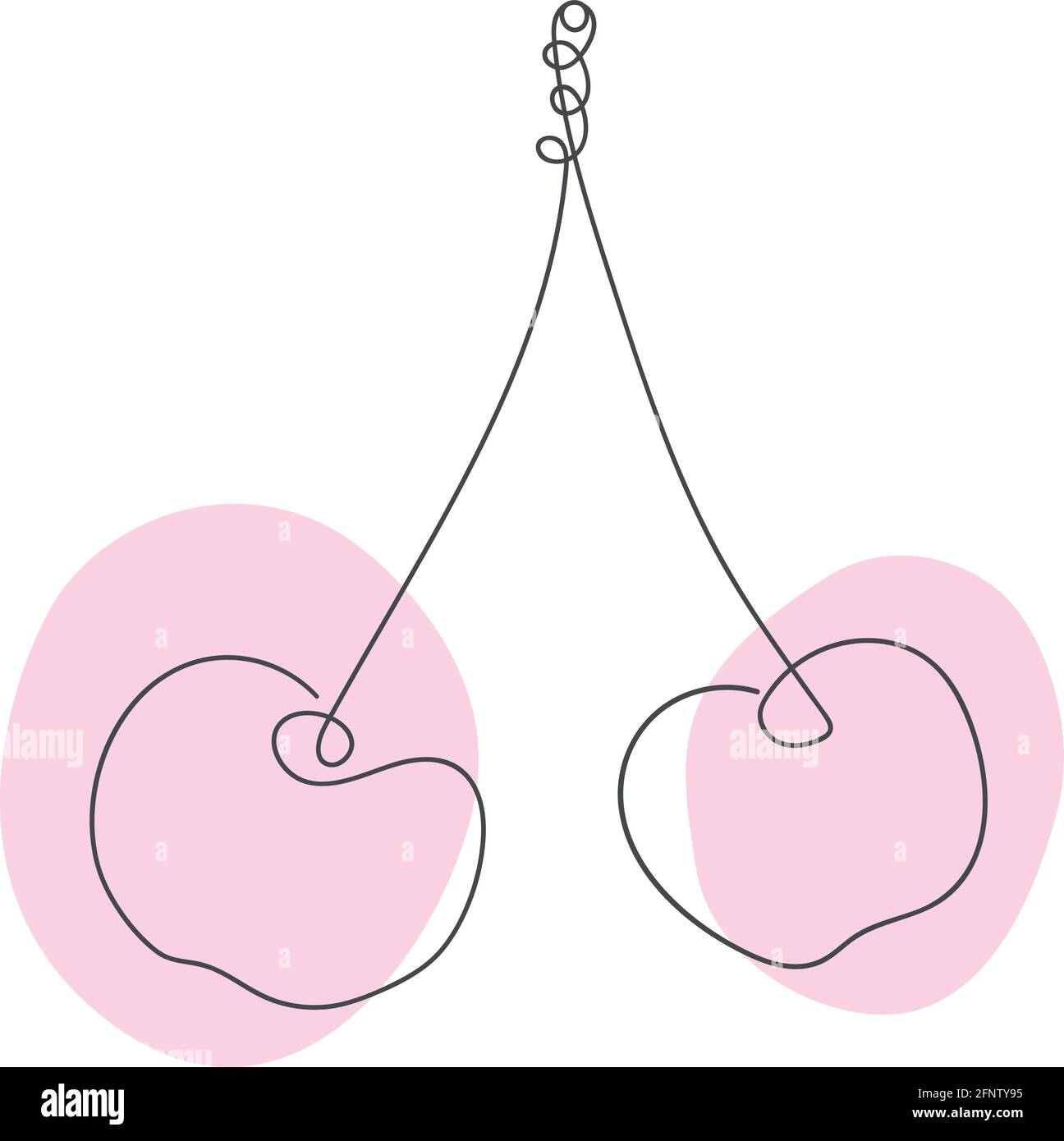 One line continuous red Stock Vector Images - Alamy