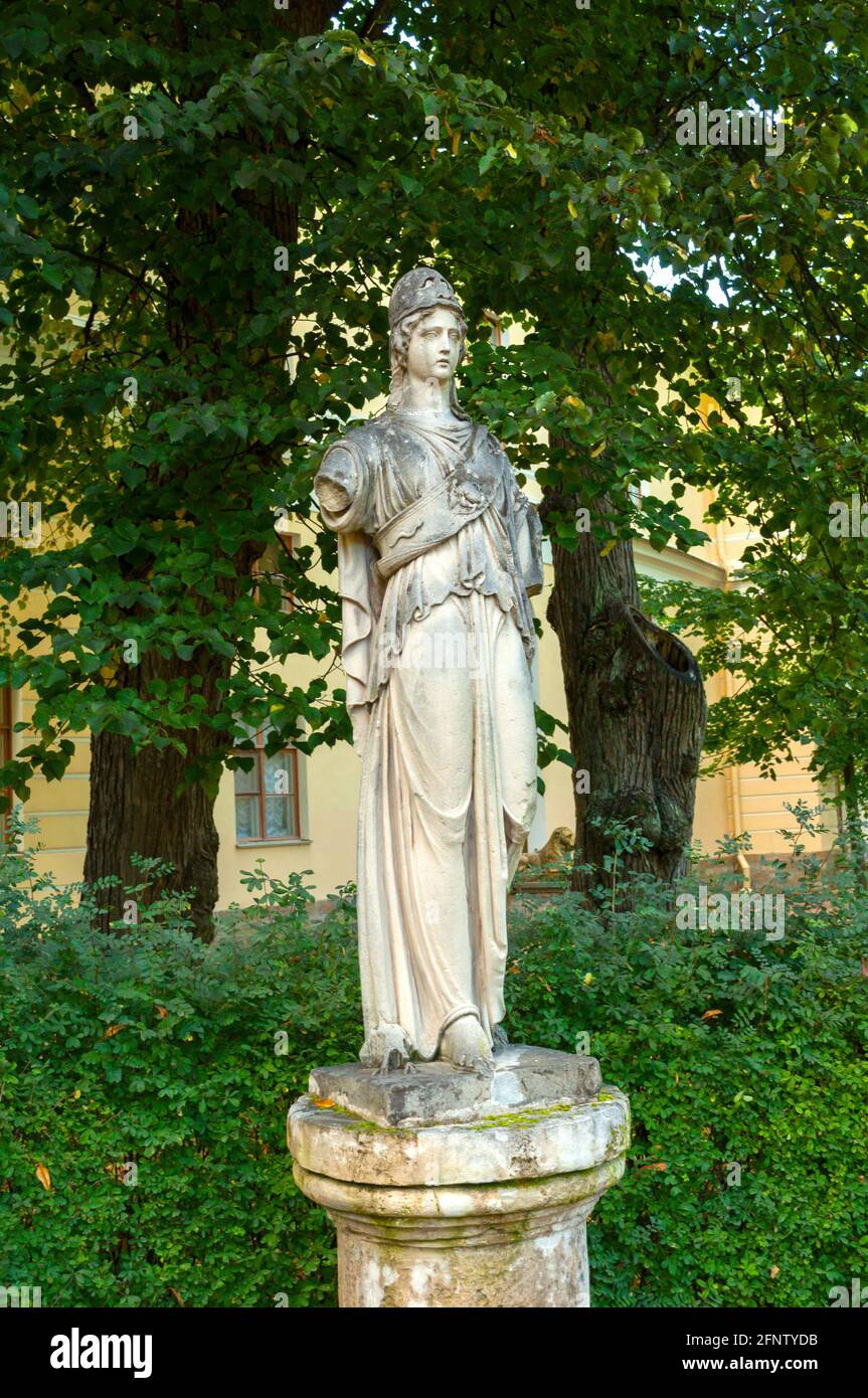 PAVLOVSK, ST PETERSBURG, RUSSIA - SEPTEMBER 21, 2017. Athena Pallada ...