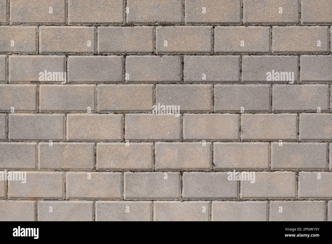 Monotone gray paving stones pavement. Background horizontal texture ...