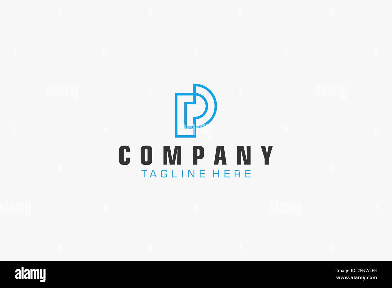 Abstract Initial Letter P Logo. Usable for Business, Technology and ...