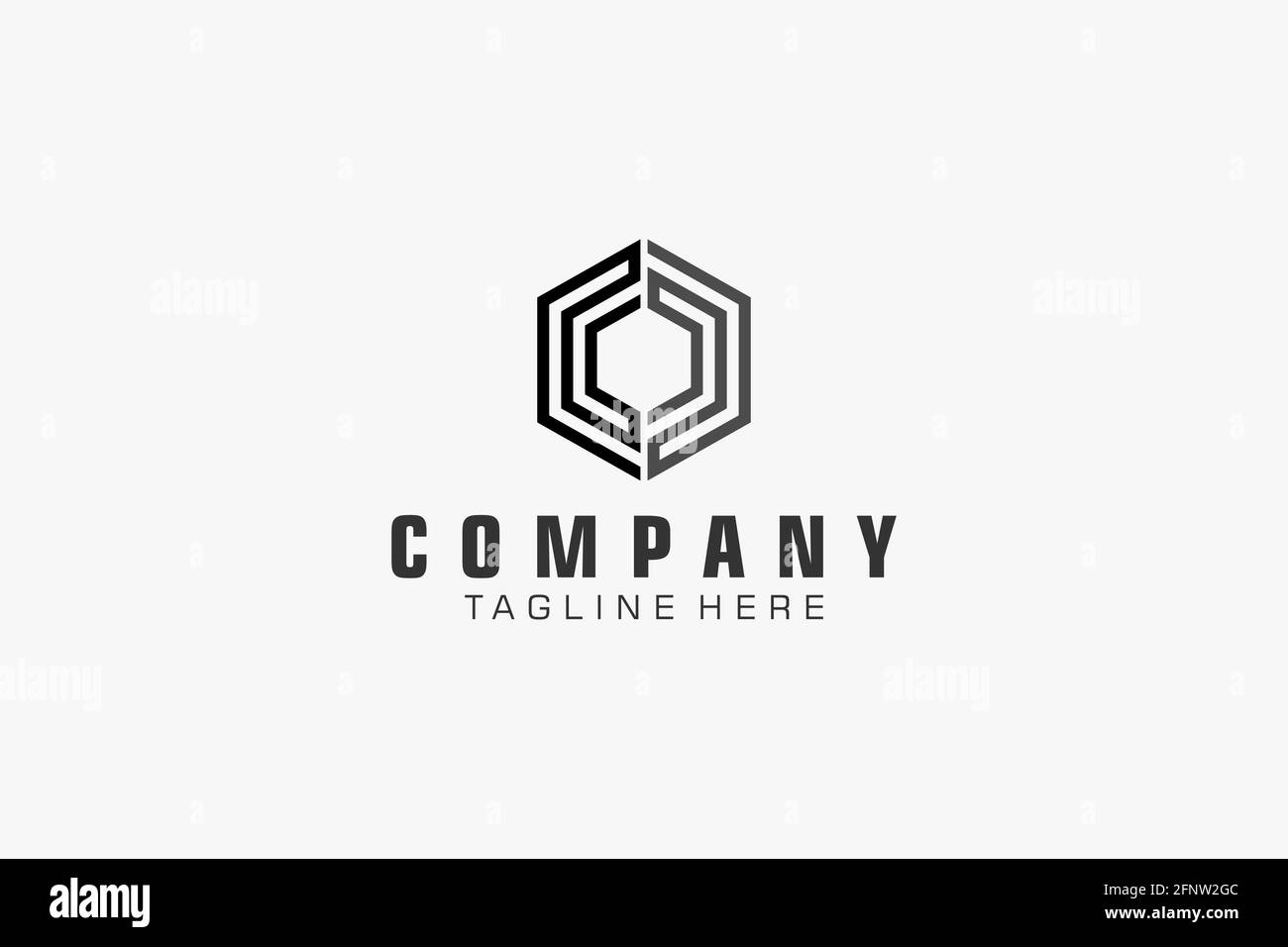 Abstract Initial Letter CD Logo. Usable for Business, Technology and ...