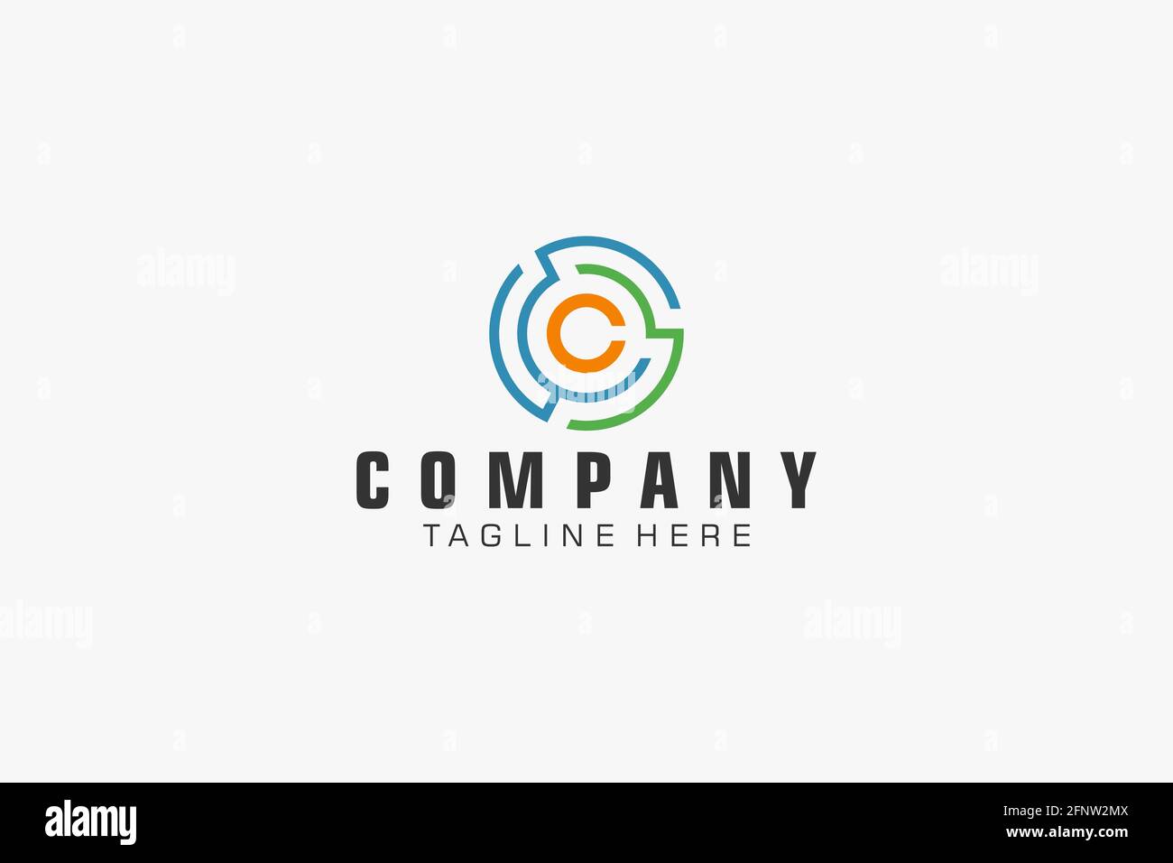 Abstract Initial Letter C Logo. Usable for Business, Technology and ...