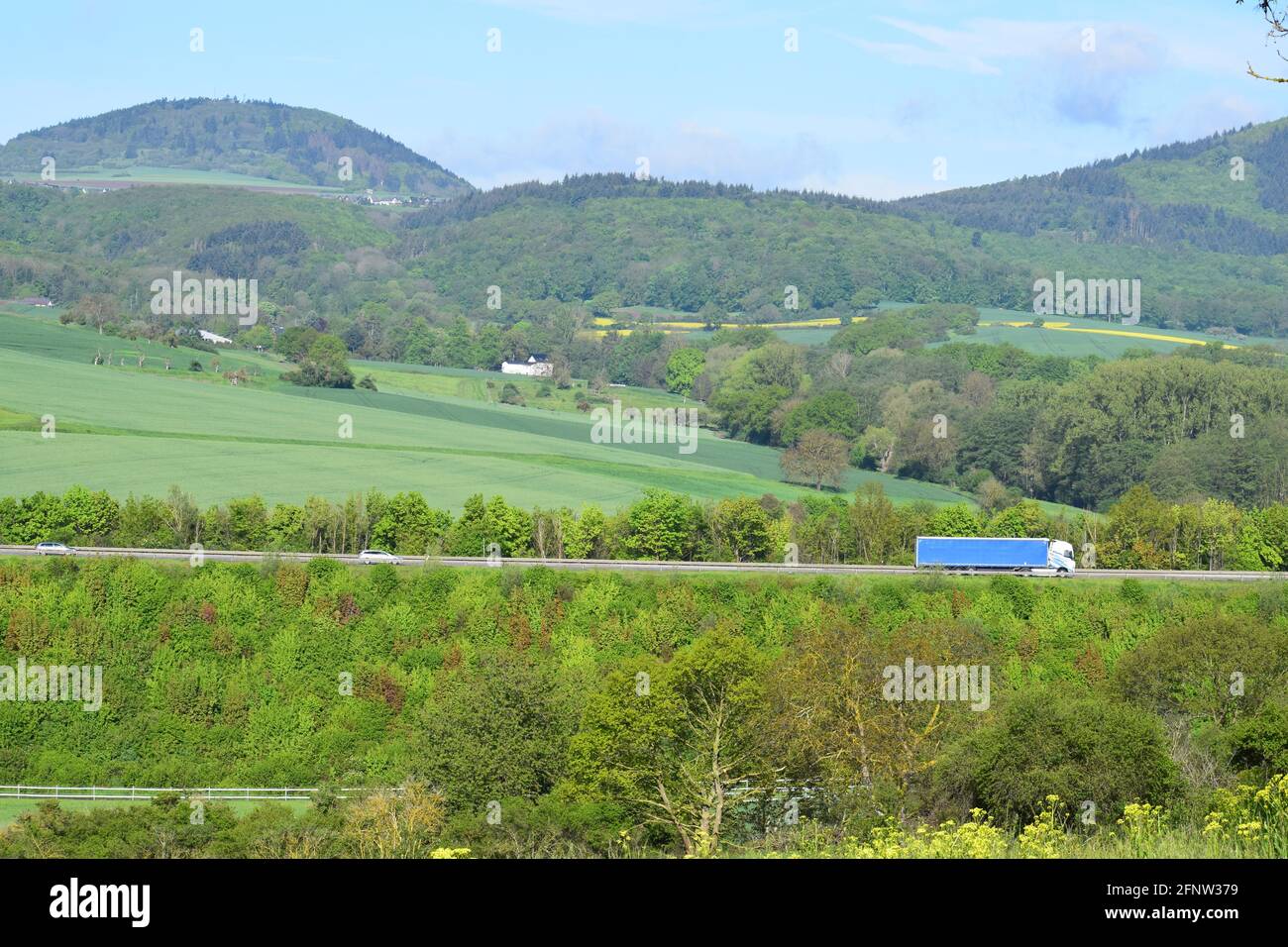 Truck on main road hi-res stock photography and images - Alamy