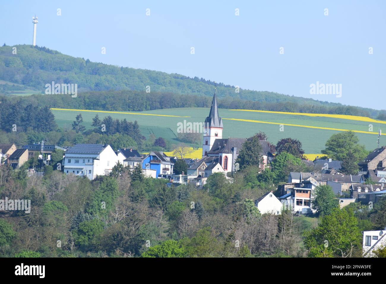 small town Mendig in Spring Stock Photo - Alamy
