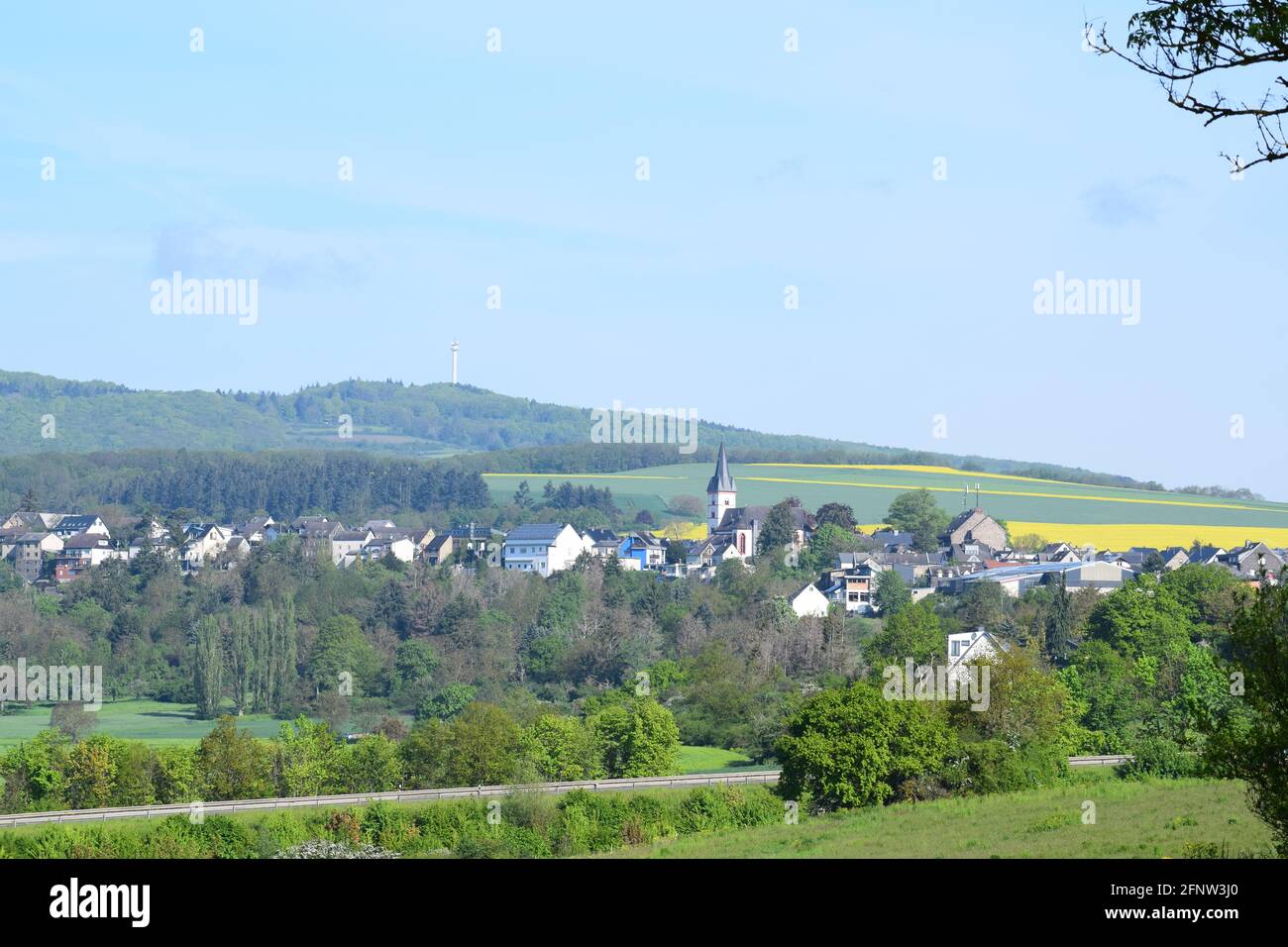 small town Mendig in Spring Stock Photo - Alamy