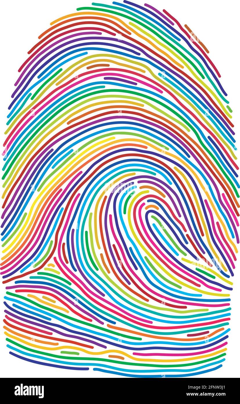 Fingerprint vector illustration, macro image Stock Vector Image & Art ...