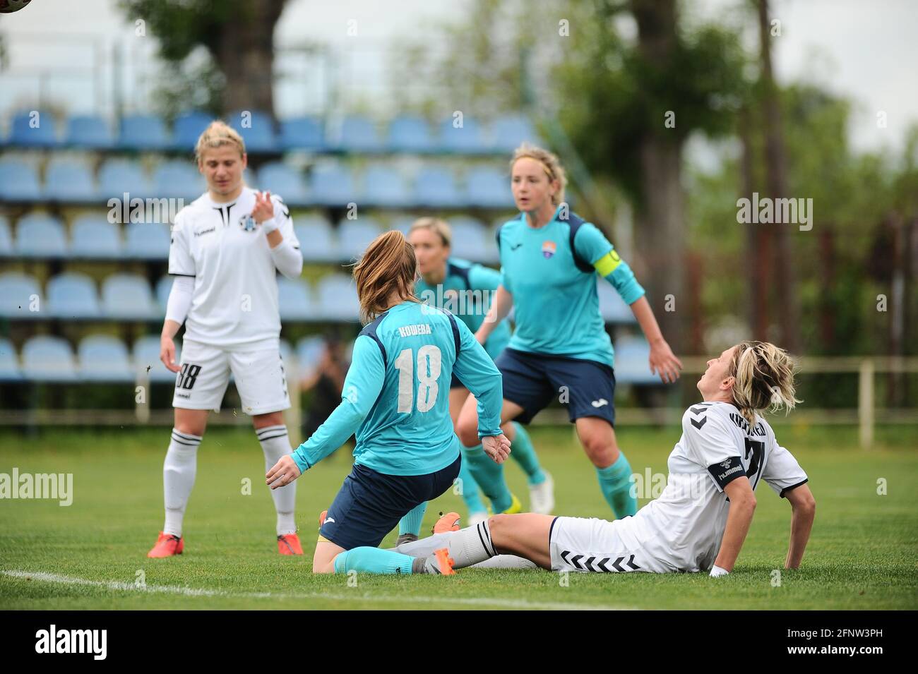 KHARKIV, UKRAINE - MAY 19, 2021: The football match of Ukrainian Cup ...