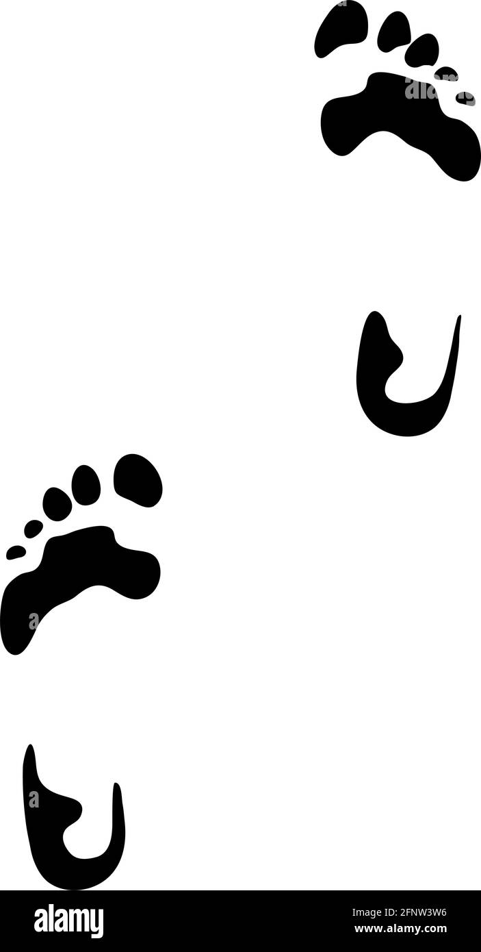 foot print vector Stock Vector Image & Art - Alamy