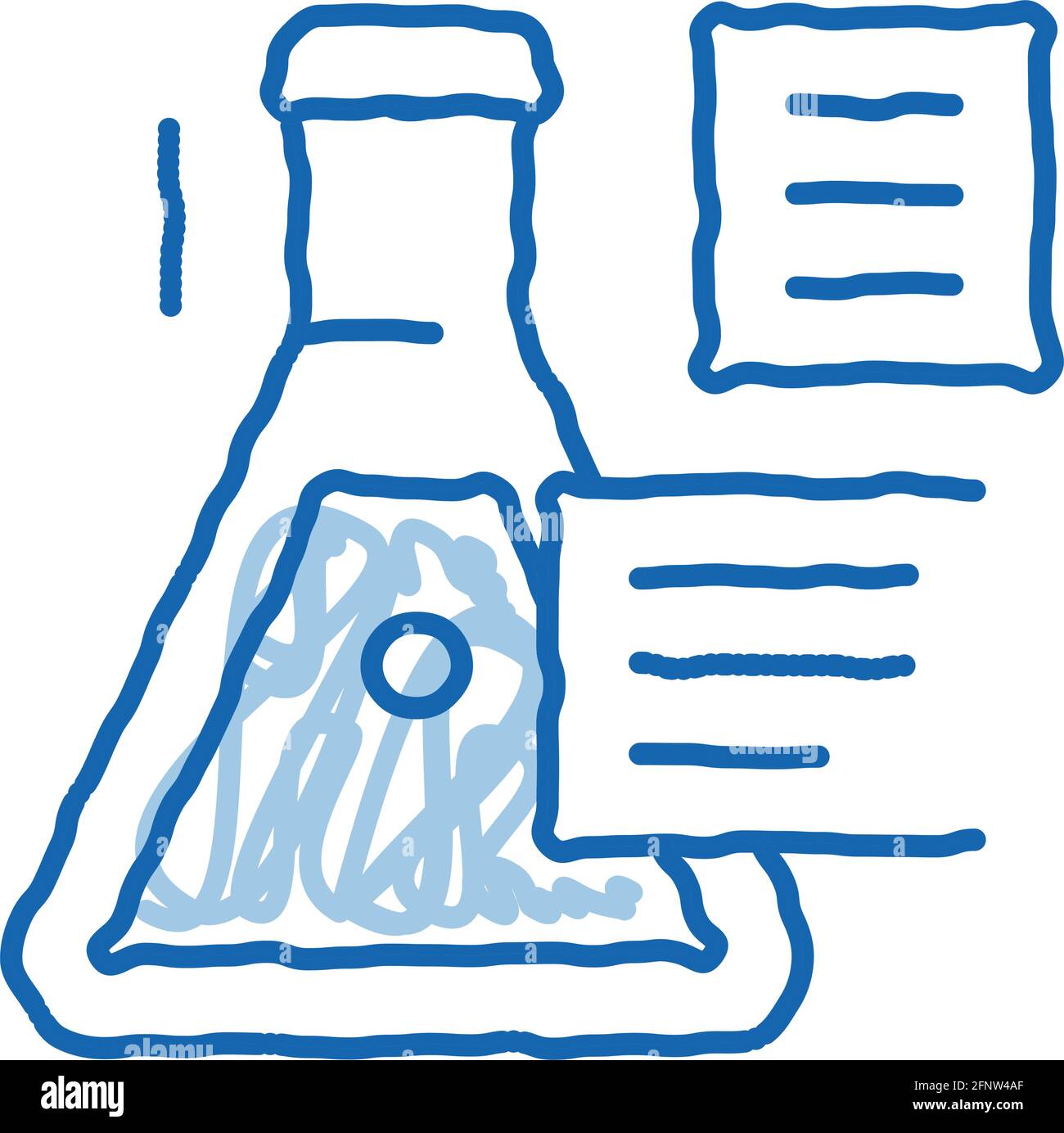 in vitro gas study doodle icon hand drawn illustration Stock Vector ...